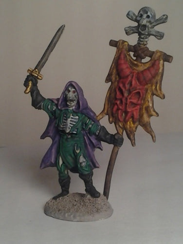 Reaper Miniatures Skeleton Std Bearer 02137 Dark Heaven — Pippd