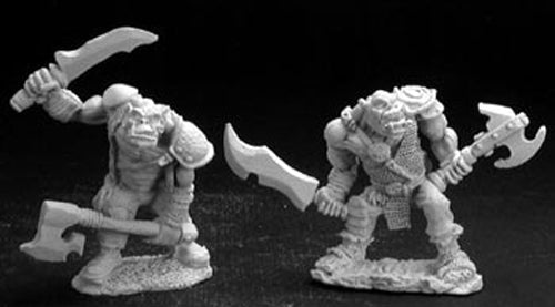 Reaper Miniatures Black Orcs (2) #02855 Dark Heaven — Pippd