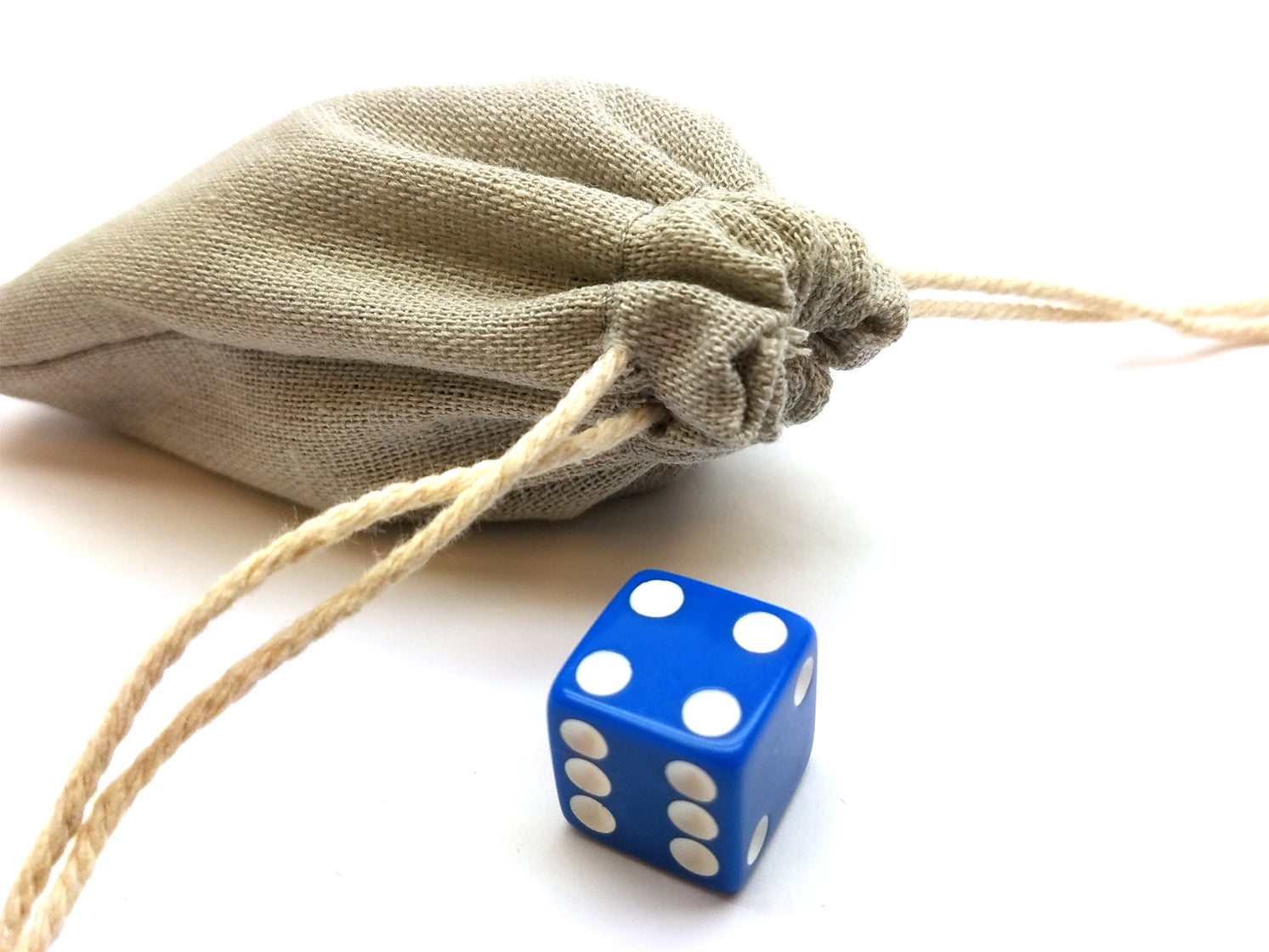 3"x4" Quality Cotton Drawstring Gaming Pouch Dice Bag - Gray — Pippd