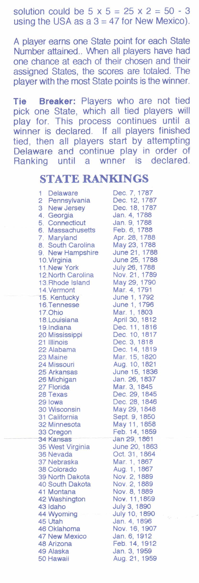 USA States Dice Game 4 Dice Set with Travel Tube and — Pippd