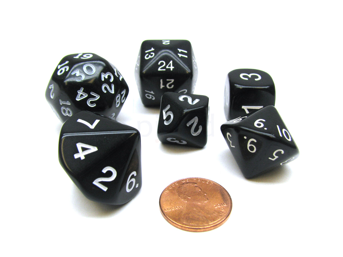 Who Knew Dice Set, 6 Pack of Unique D3, D5, D7, D16, D24, — Pippd