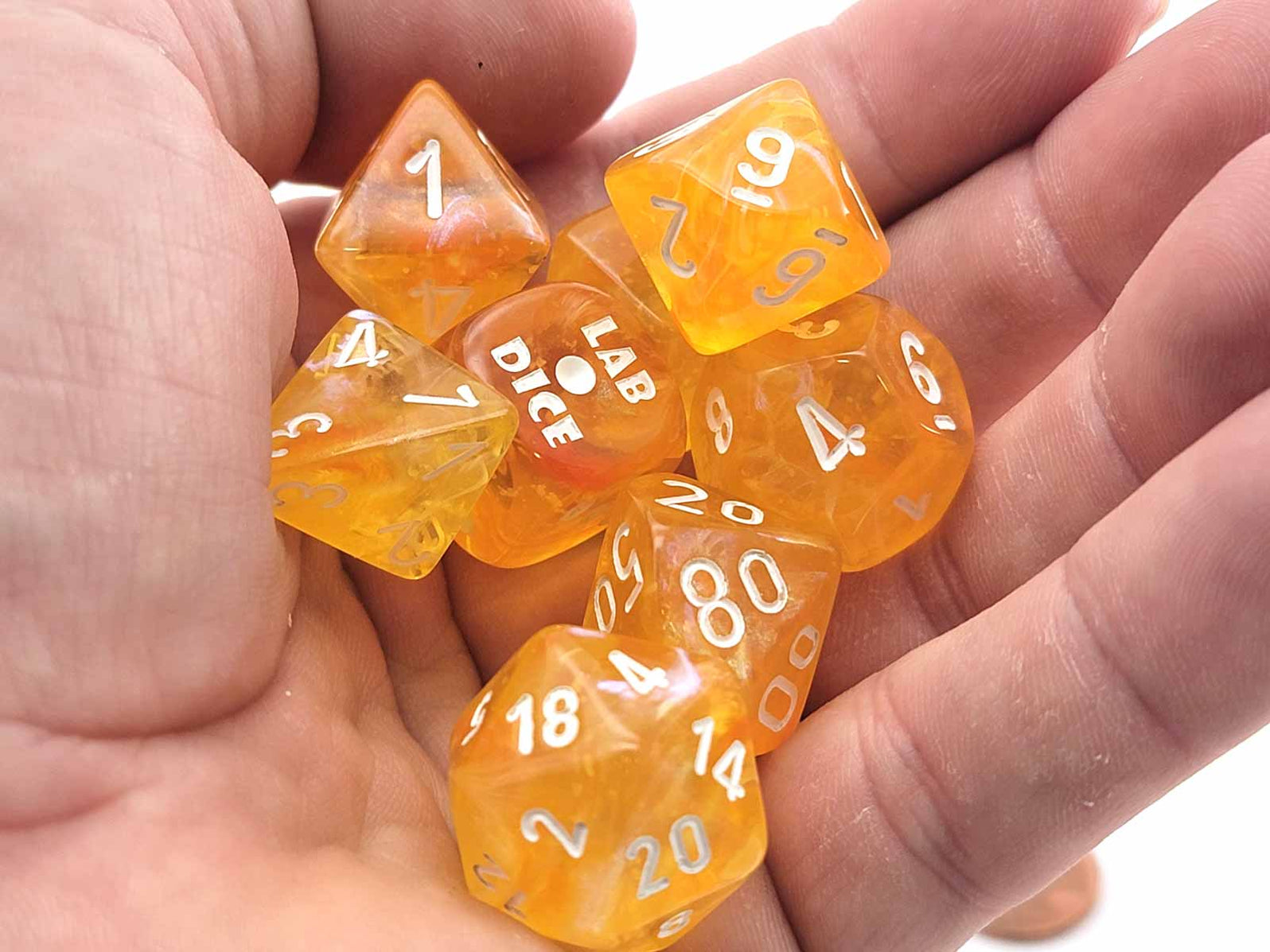Chessex Lab Dice 6 Polyhedral 7-Die Set - Choose your color — Pippd