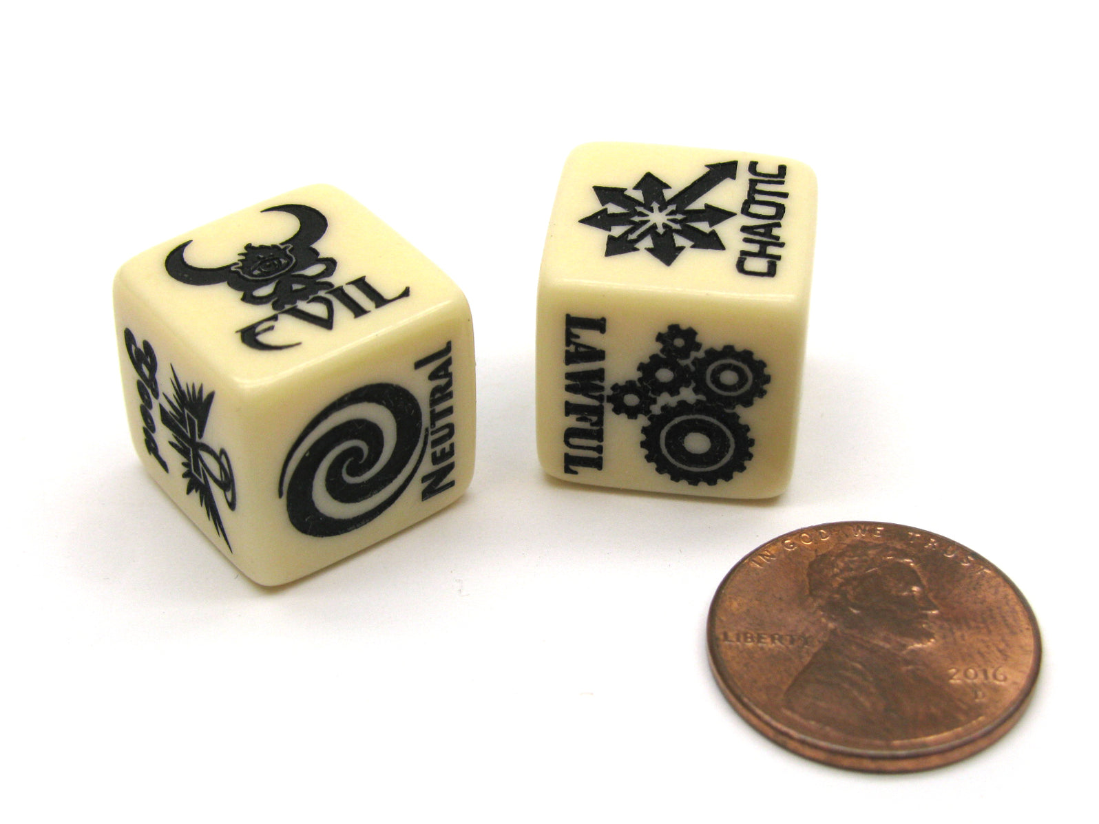 Alignment Chart Dice, 2 Pieces - Lawful, Neutral, Chaotic & — Pippd