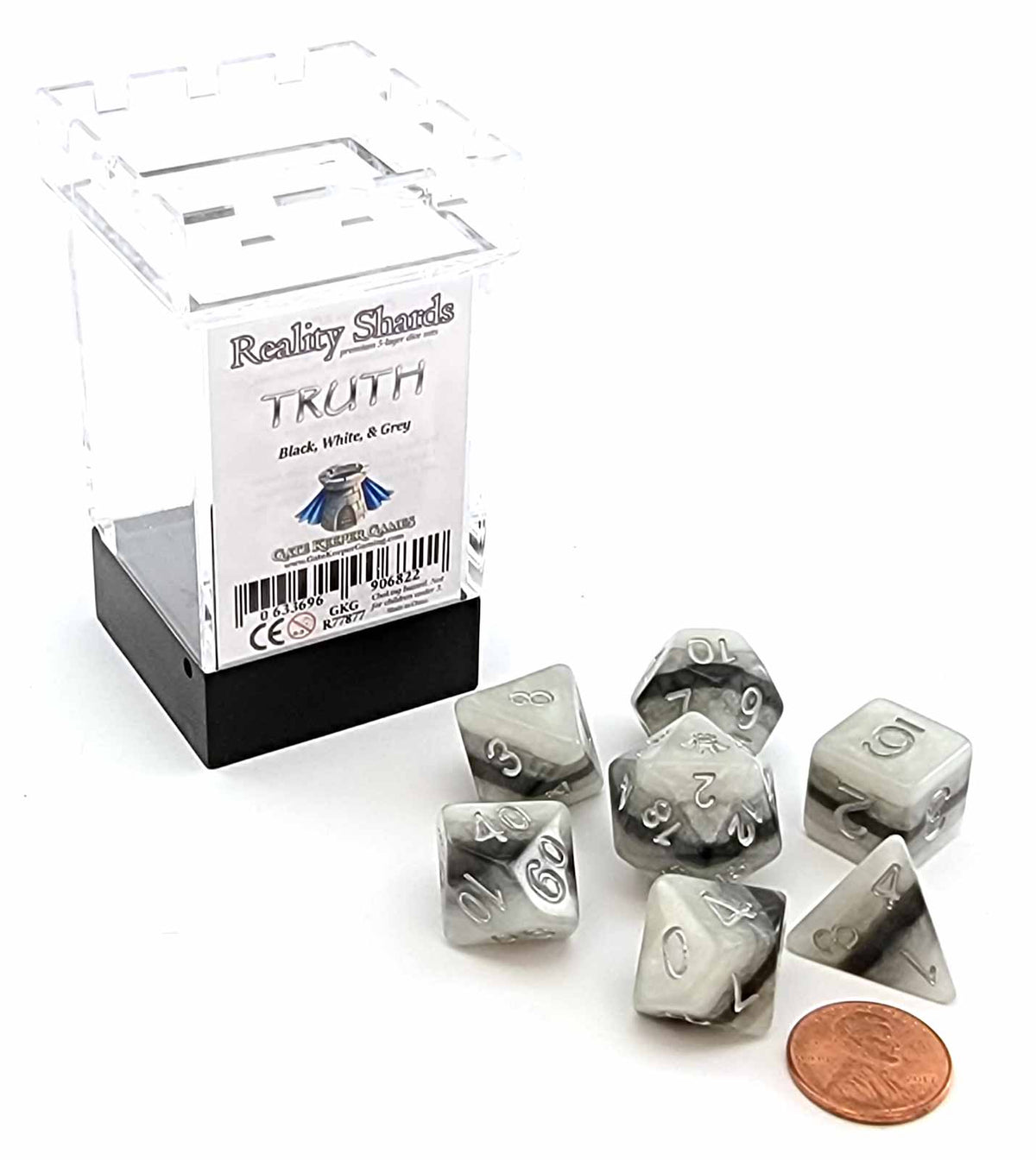 Reality Shard Dice 7 Piece Polyhedral DnD Dice Set - Truth — Pippd