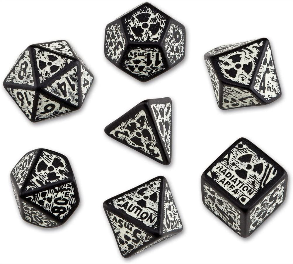 Q-Workshop Nuke Dice Set GlowNDark Revised (7 Piece Set) — Pippd