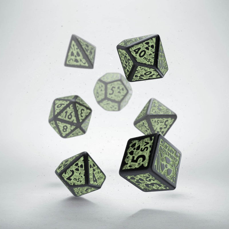 Q-Workshop Nuke Dice Set GlowNDark Revised (7 Piece Set) — Pippd