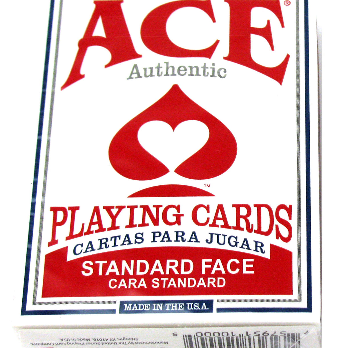 Ace Standard Size Playing Cards with Standard Faces - 1 Red — Pippd