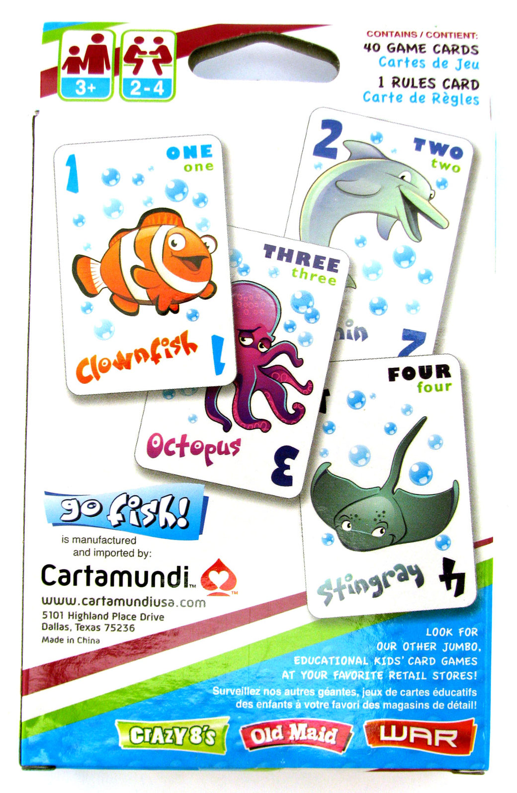 Cartamundi 2-In-1 Kids Jumbo Deck Card Game - Go Fish and — Pippd